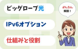 ビッグローブ光のIPv6オプションとIPv6オプションライト、v6プラスの違いは？